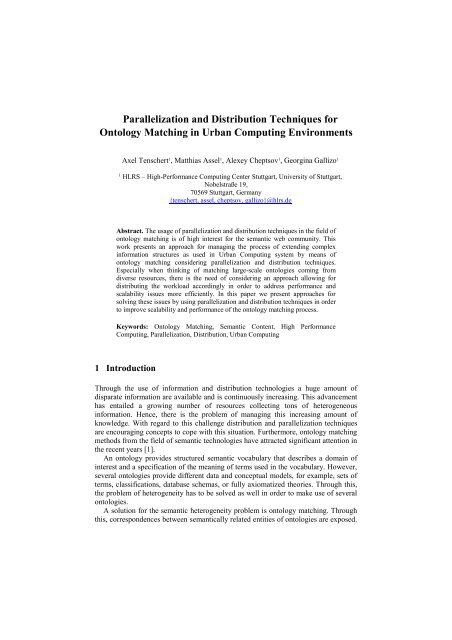 Parallelization and Distribution Techniques for ... - ResearchGate