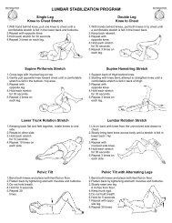 PRONE DYNAMIC LUMBAR STABILIZATION PROGRESSION