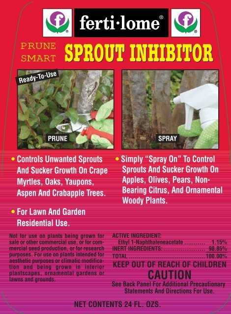 SPROUT INHIBITOR SMART SPROUT INHIBITOR - Fertilome