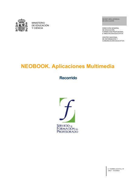 NEOBOOK. Aplicaciones Multimedia - Instituto Nacional de ...