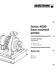 B&G 1510 ------ ARMSTRONG 4030 OLD STYLE ... - Armstrong Pumps