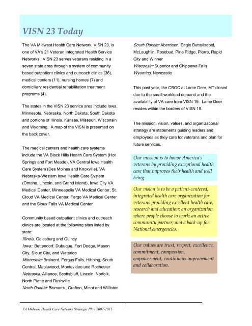 VISN 23 Today - VA Midwest Health Care Network