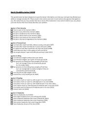 The Neck Disability Index