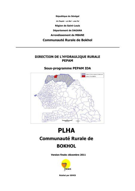 Communauté Rurale de BOKHOL - pepam