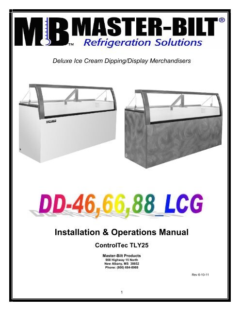 Installation & Operations Manual - Master-Bilt