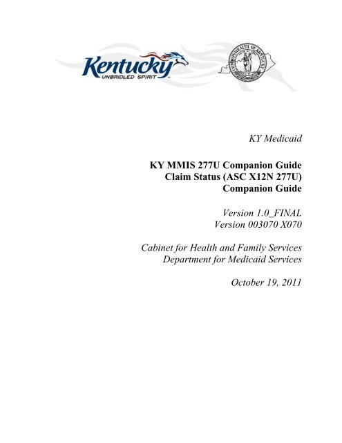 New KY MMIS 834 Companion Guide - Kymmis.com