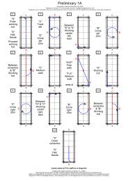Novice 2B dressage test diagram and caller sheet - SCPA