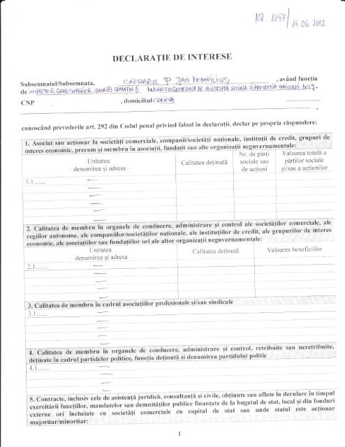 CAPRARU-JAN POMPILIUS-INSPECTOR-IN-2012 - DGASPC Dolj