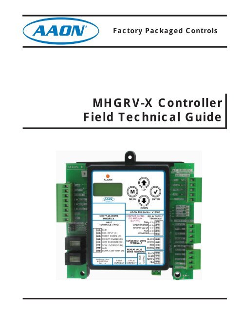 MHGRV-X Controller Field Technical Guide - Orion Control Systems