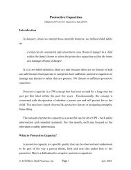 Case Plan Goals - Action for Child Protection