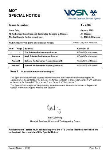 MOT Inspection Checklist - Driving, transport and travel
