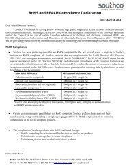 REACH/RoHS/WEEE Compliance Declaration - Rectron