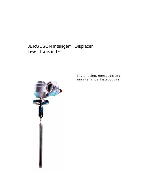 JERGUSON Intelligent Displacer Level Transmitter - Clark Reliance