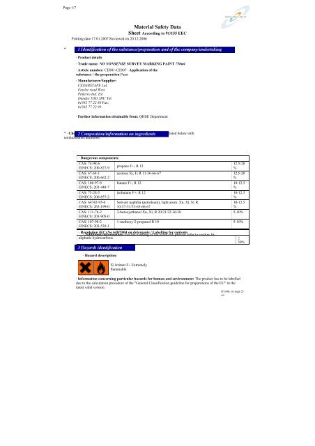 Survey Marking Paint