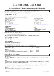 Material Safety Data Sheet Section 1 - Chemical ... - Thermo Scientific