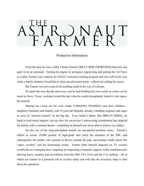 Production Information - Visual Hollywood