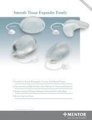 SiltexÂ® Contour ProfileÂ® Breast Tissue Expanders - Mentor