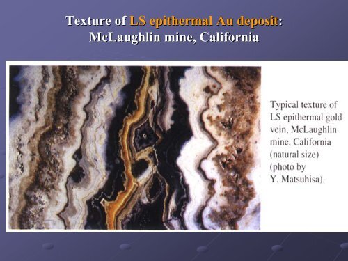 Texture of LS epithermal