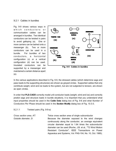 How to correctly model bundles - Power Line Systems