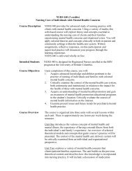 Preceptor Evaluation Feedback Forms - School of Nursing