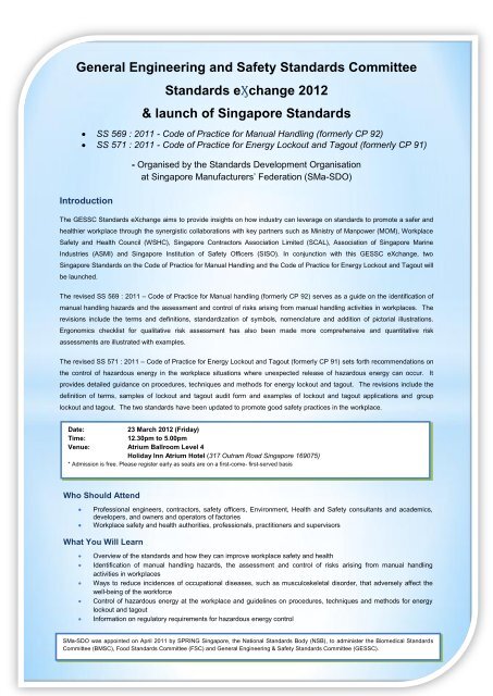 General Engineering and Safety Standards Committee Standards ...
