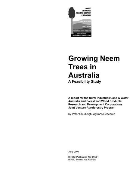 Growing Neem Trees in Australia A Feasibility Study