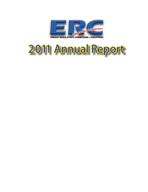 ERC 2011 Annual Report - Energy Regulatory Commission
