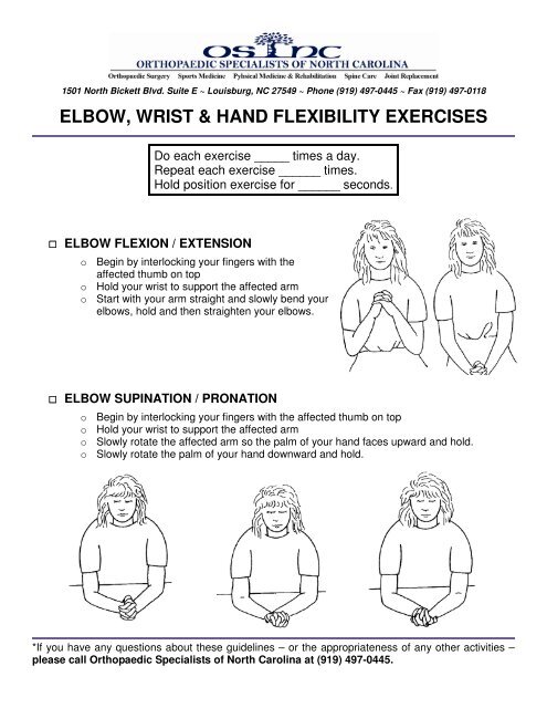 Elbow Flexion And Extension Exercises