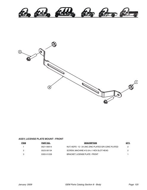 2009 Gem Parts Catalog - Gem Car Parts Direct