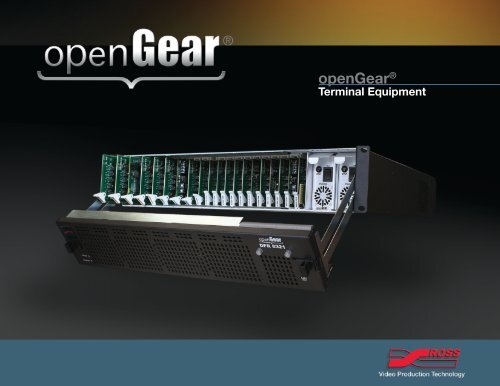 openGearÂ® - Ross Video