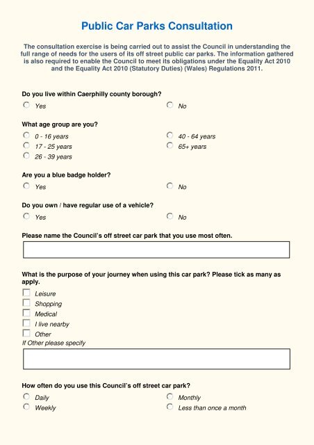 Public car parking consultation questionnaire (PDF)
