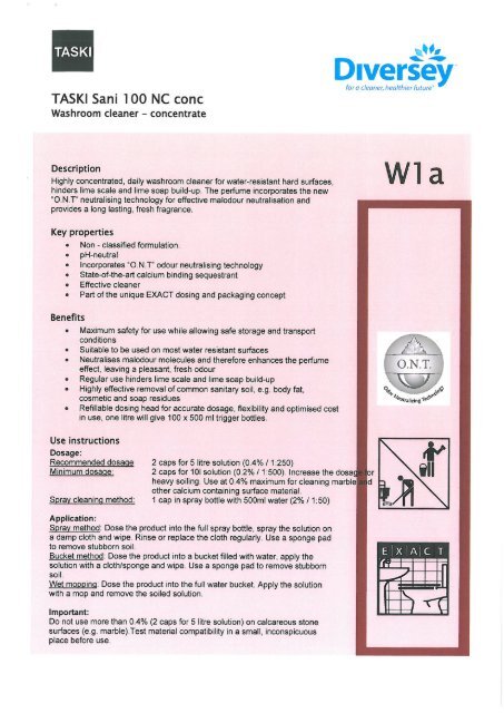 TASKI Sani 100 NC conc