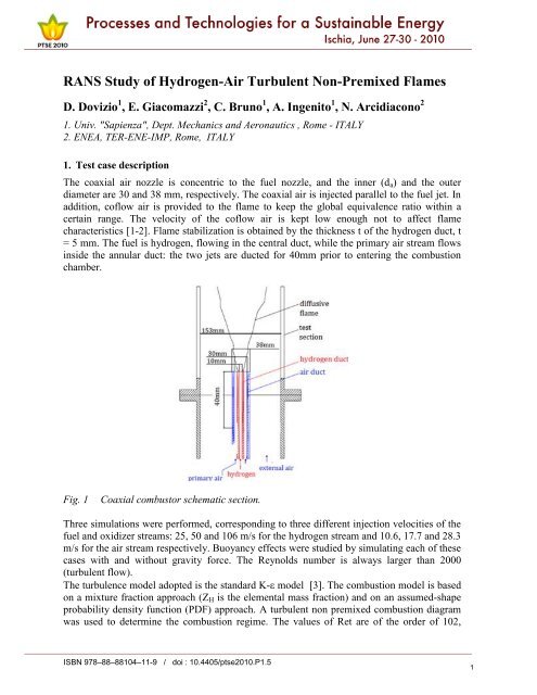 RANS Study of Hydrogen-Air Turbulent Non-Premixed Flames