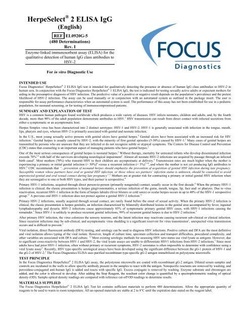 English - Focus Diagnostics