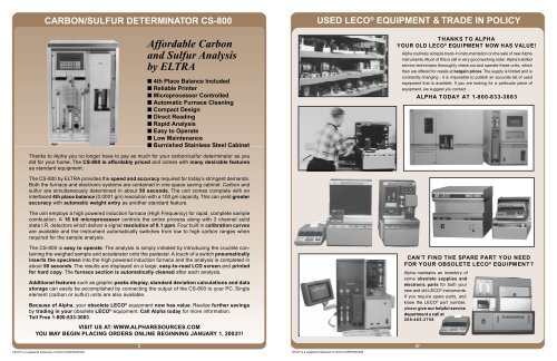 Metallography Print Spreads - Alpha Resources, Inc