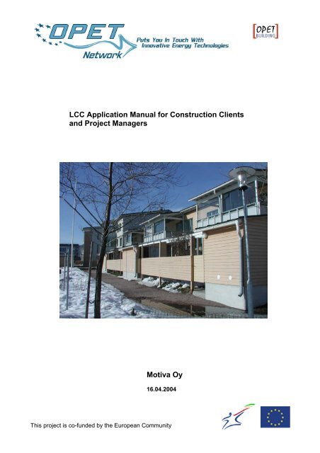 LCCA application manual