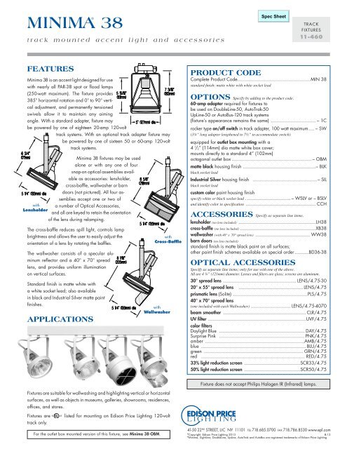 spec sheet - Edison Price Lighting