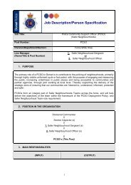 Job description and person specification - Nottinghamshire Police