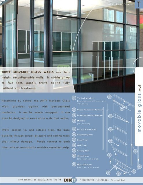 Glass Wall PDF Spec Sheet - DIRTT Environmental Solutions