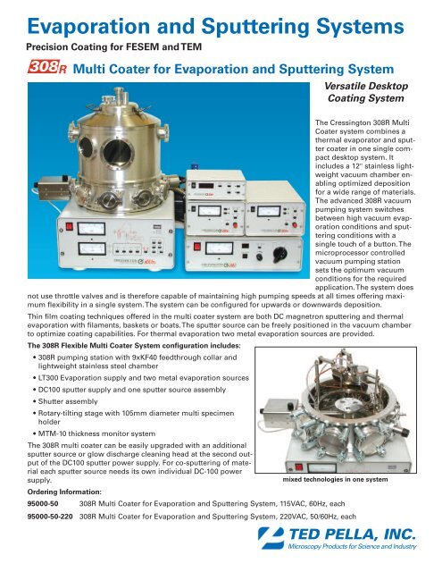 Evaporation and Sputtering Systems - Ted Pella, Inc.