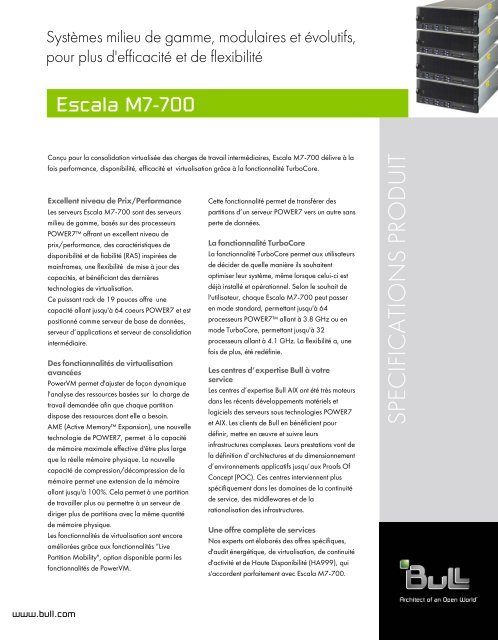 Escala M7-700 brochure - Bull