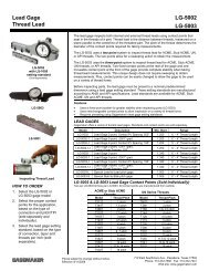 THREAD PROFILE GAGES STRAIGHT THREAD ... - Gagemaker
