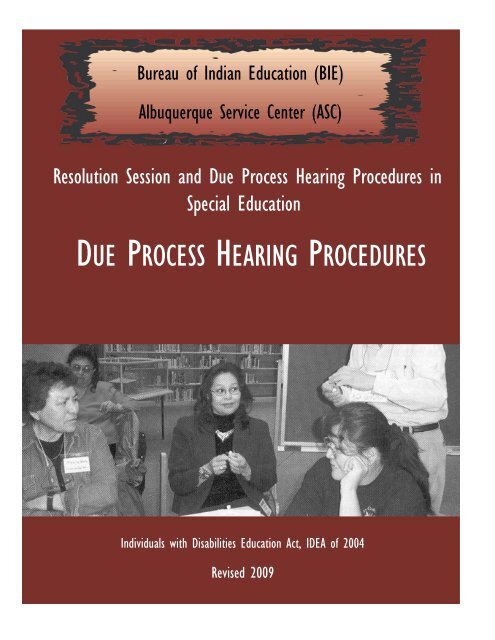 Due Process Hearing Procedures - Bureau of Indian Education
