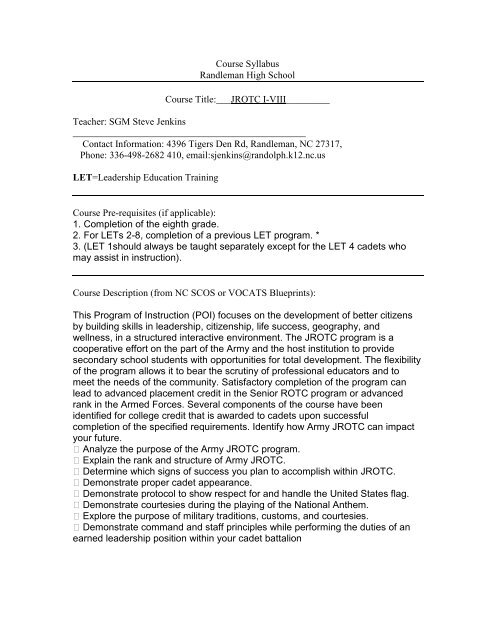 JROTC Making Better Citizens.pdf - Randolph County Schools