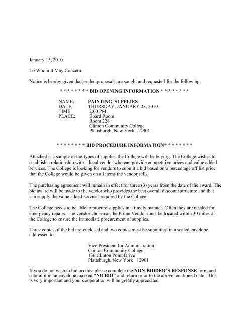 REFERENCE SHEET - Clinton Community College