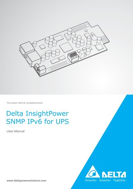 InsightPower_SNMP IPv6 for UPS - DELTA Power Solutions