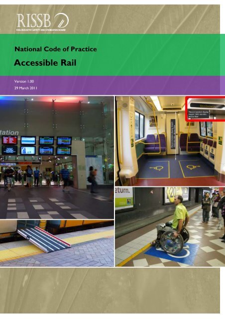 Accessible Rail Services: Code of Practice