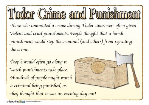 Tudor Crime and Punishment - Teaching Ideas