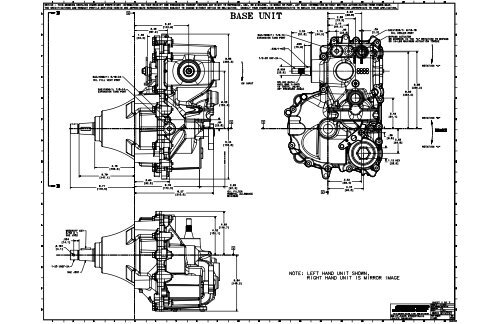 Hydro-Gear ZT-5400 transaxles drawing - BIBUS France