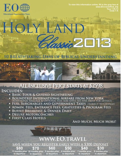 to Download Brochure PDF - Educational Opportunities Tours